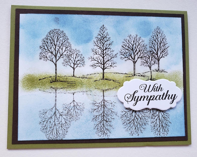 Tree Reflections Sympathy Card - Etsy