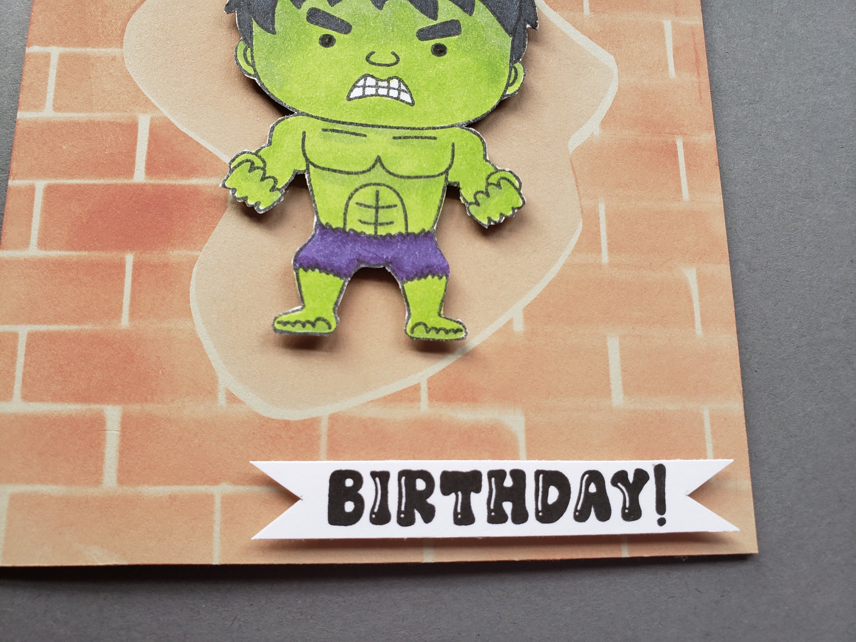 The Hulk Birthday Card - Etsy