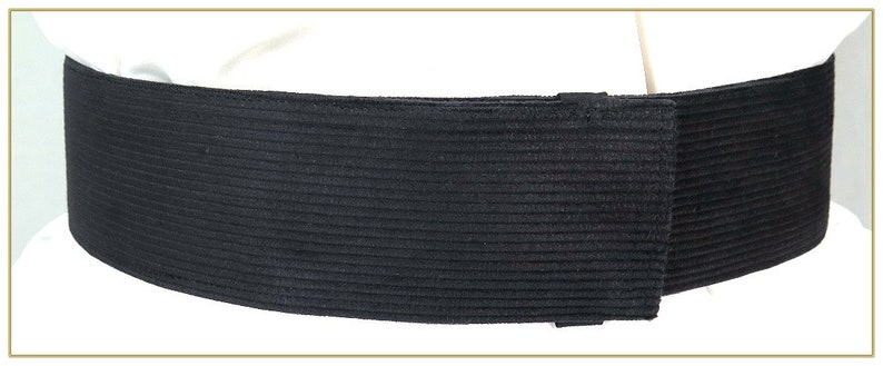 Victorian Black Rib Belt - Etsy