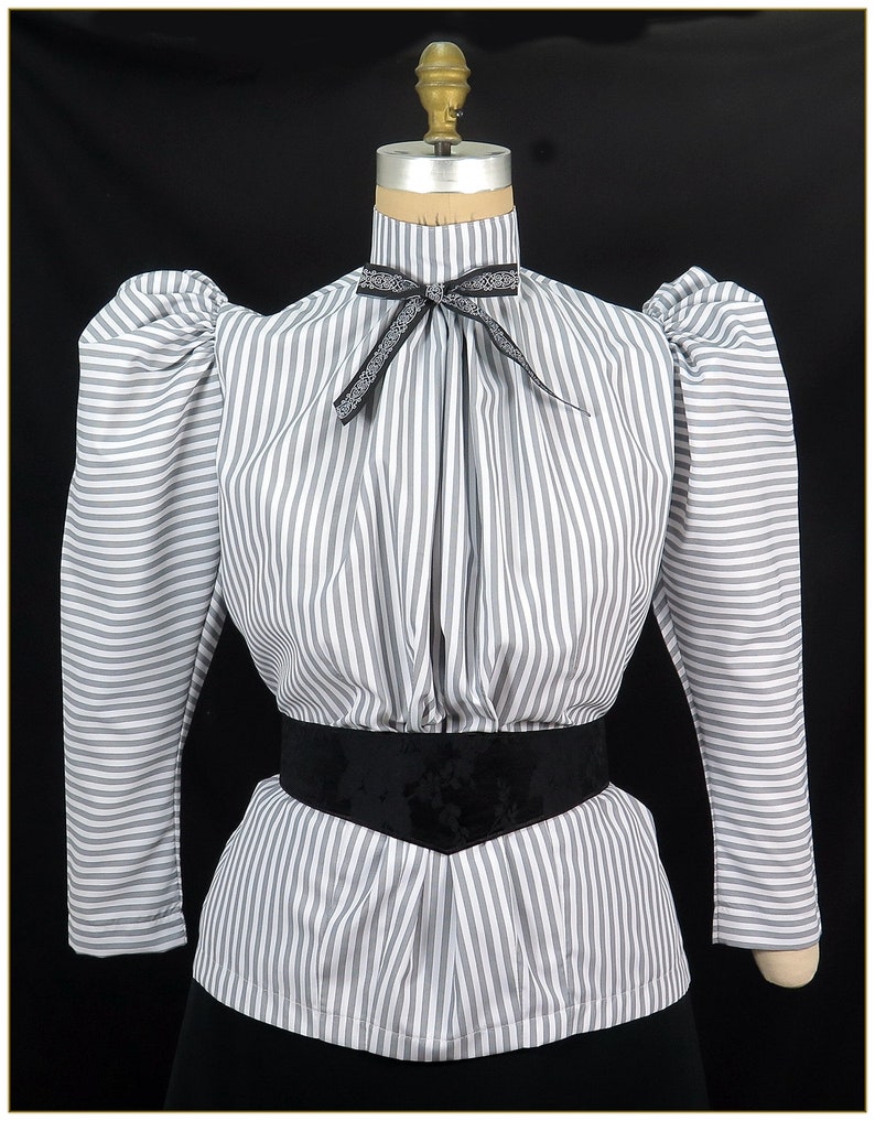 1900s Edwardian Style Blouses, Tops & Sweaters