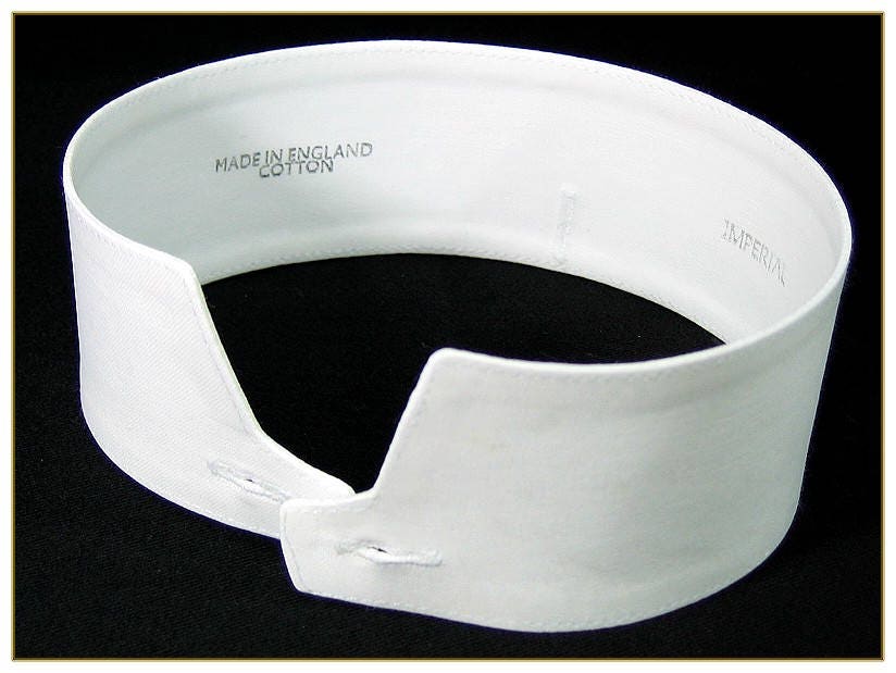 Stand up Detachable Stiff Collar Sizes 15 20 - Etsy UK