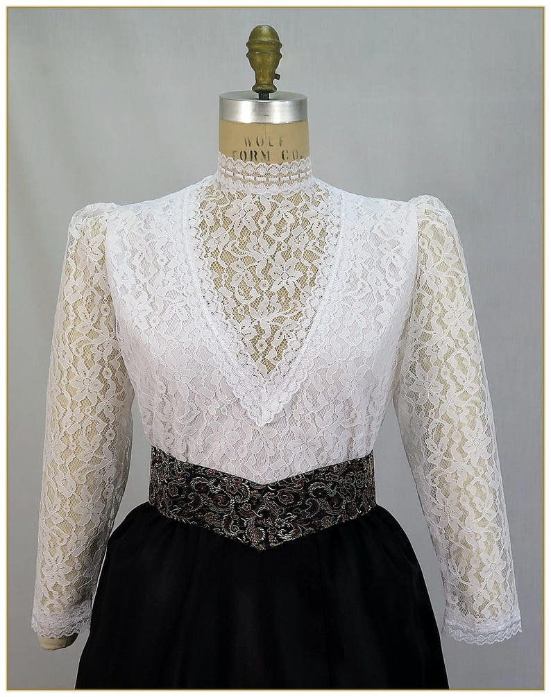 1900s Edwardian Style Blouses, Tops & Sweaters