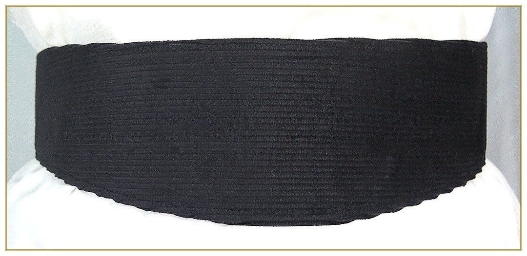 Victorian Black Rib Belt - Etsy