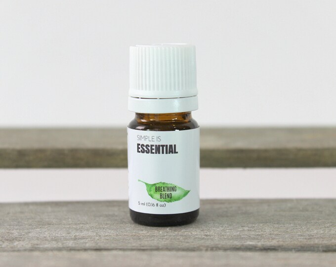 Breathing Blend - Respiratory Congestion Essential Oil Blend, Promote Deep Breathing for Coughs ...