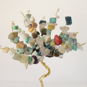 Multi Color Gemstone Tree, Rainbow Wire Tree, Healing Crystals, Tree of ...