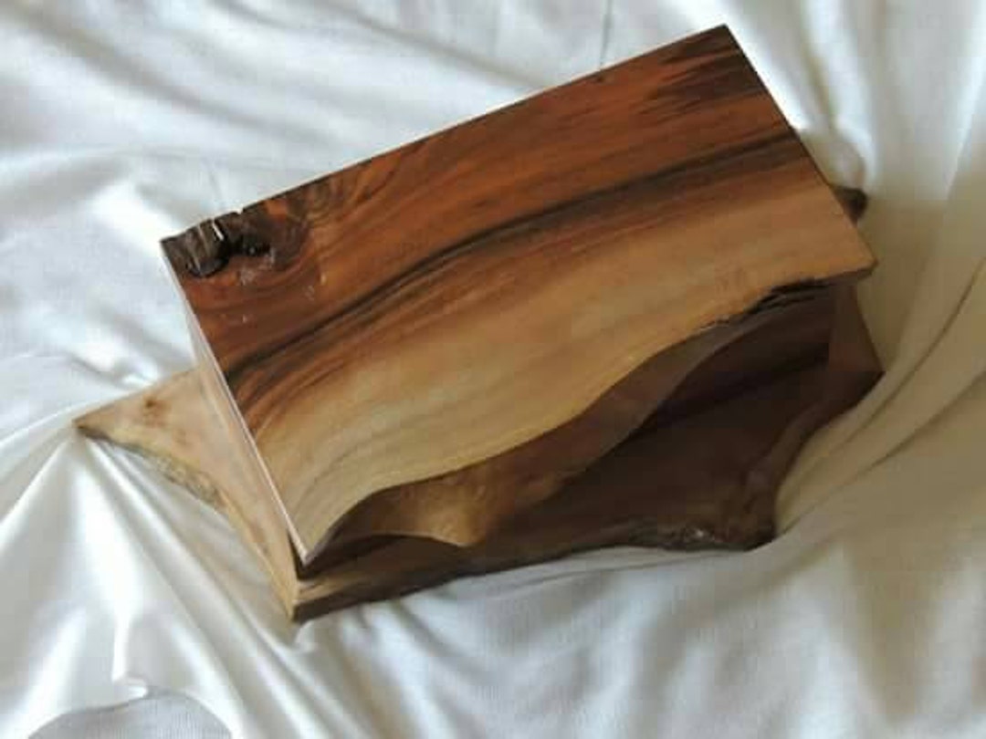 Walnut Wooden Box Walnut Jewelry Box Keepsake Memory Box - Etsy