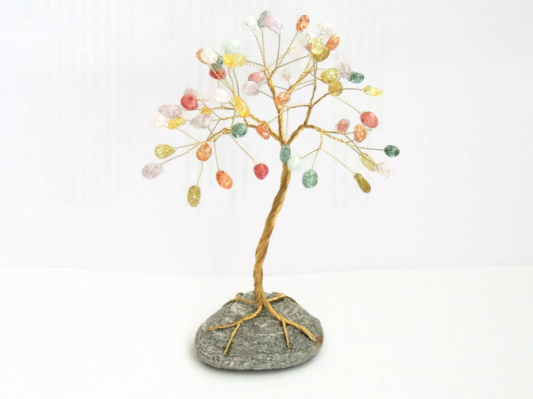 Gemstone Tree, Gem Tree, Rainbow Decor, Crystal Tree - Etsy