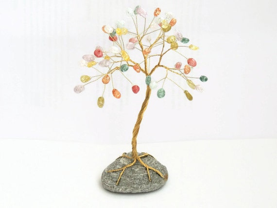 Gemstone Tree Gem Tree Rainbow Decor Crystal Tree | Etsy