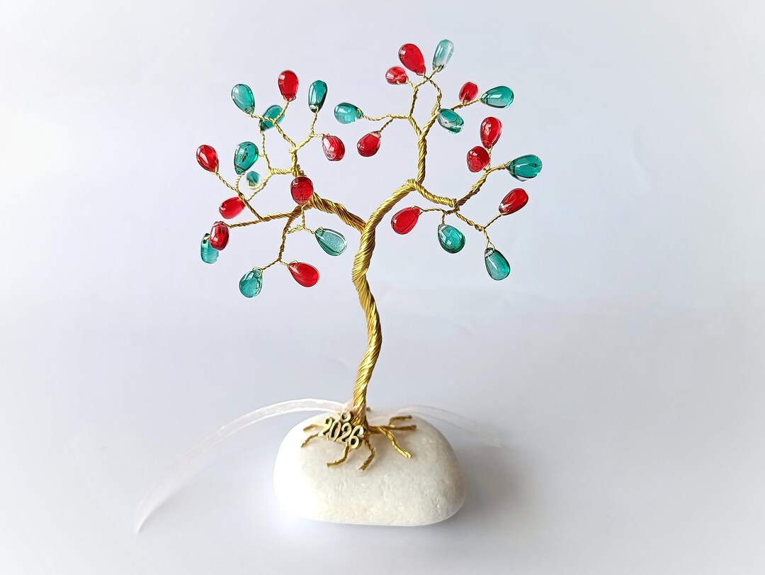 Mini Wire Tree, Christmas Tree, Good Luck Gift, 2026 New Year's Gift - Etsy