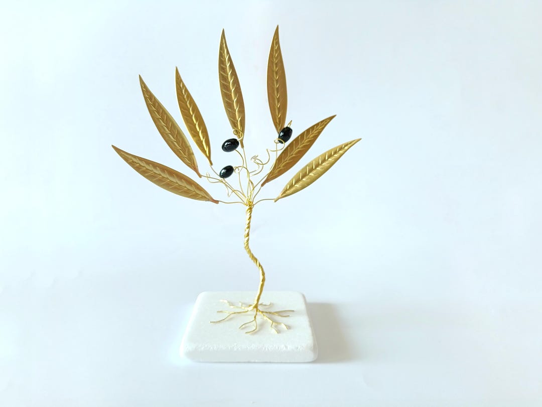 Metal Olive Branch, Olive Wire Tree, Graduation Gift, Symbol of Success ...