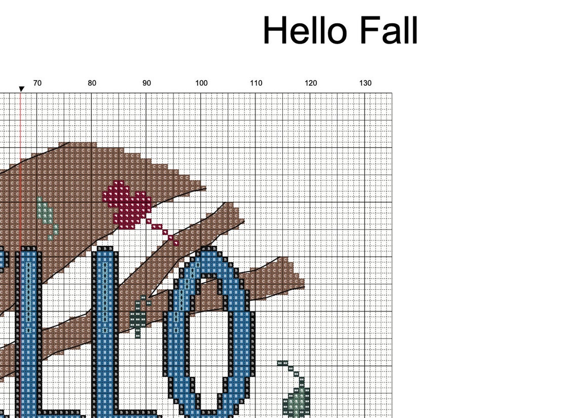 Hello Fall Cross Stitch Pattern - Etsy