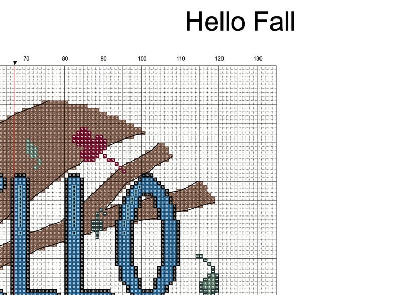 Hello Fall Cross Stitch Pattern - Etsy