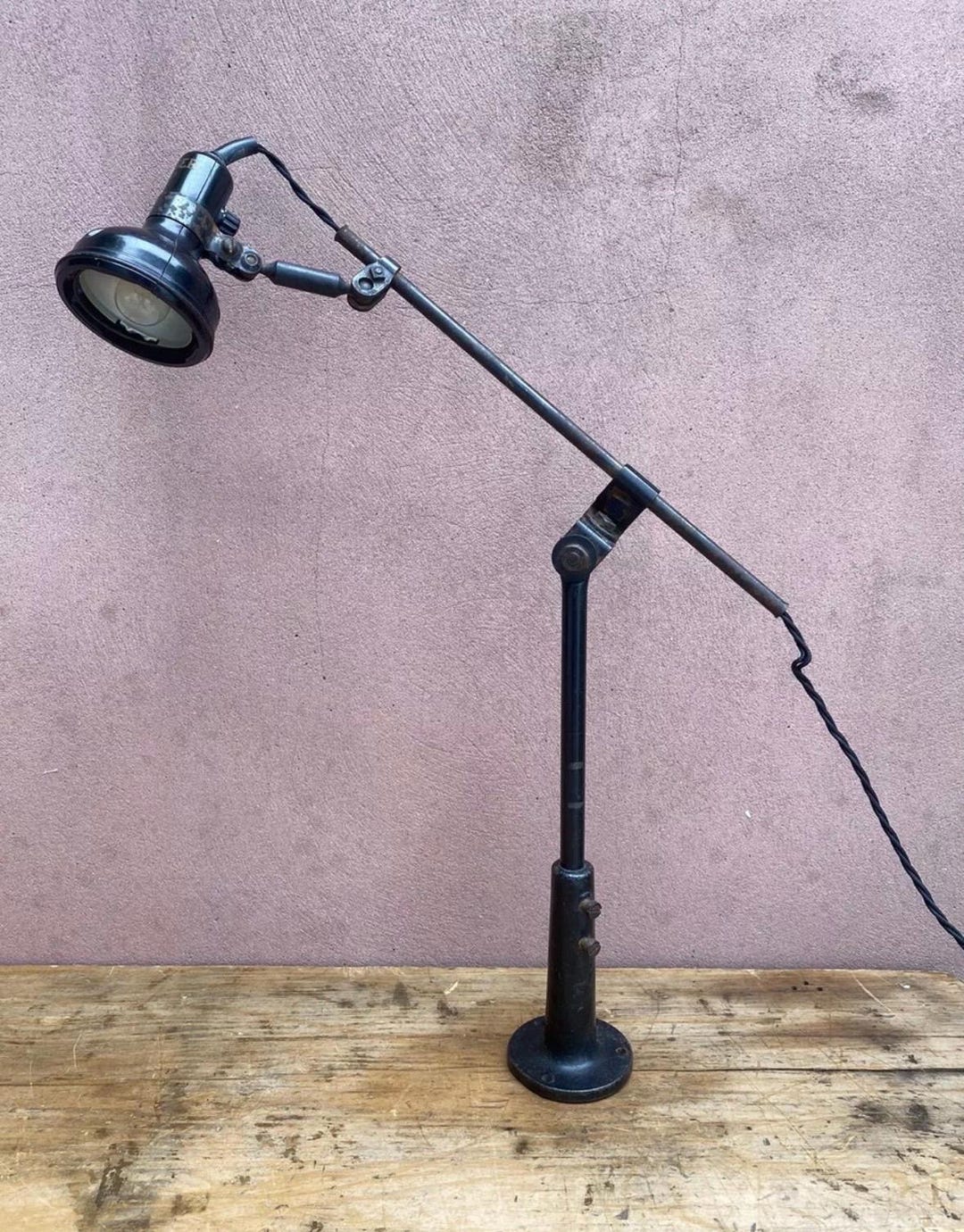 Vintage Singer SLF-3 Lamp Bakelite Machinist Anglepoise Lamp 1930s ...
