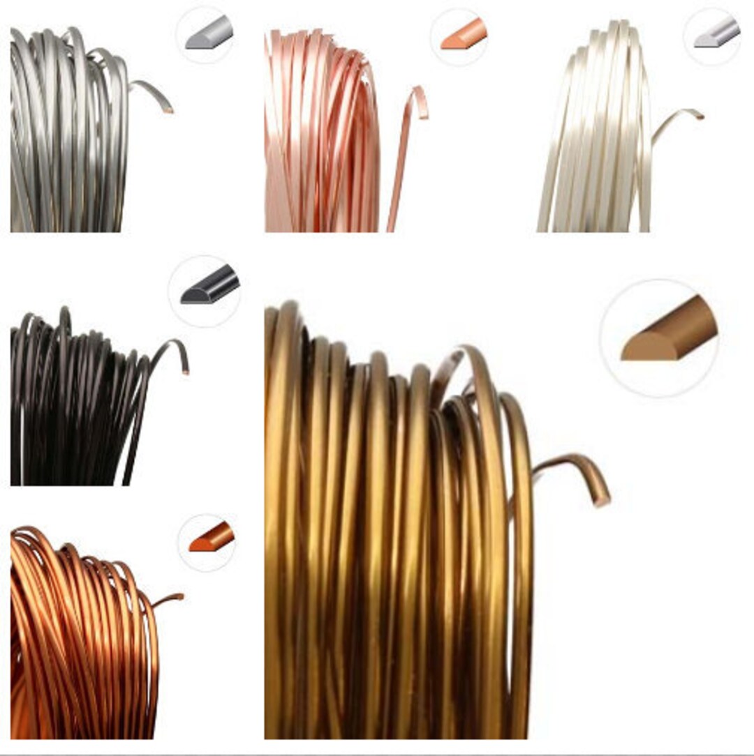 21 Gauge Half Round Copper Wire Medium Temper by Beadsmith - Etsy