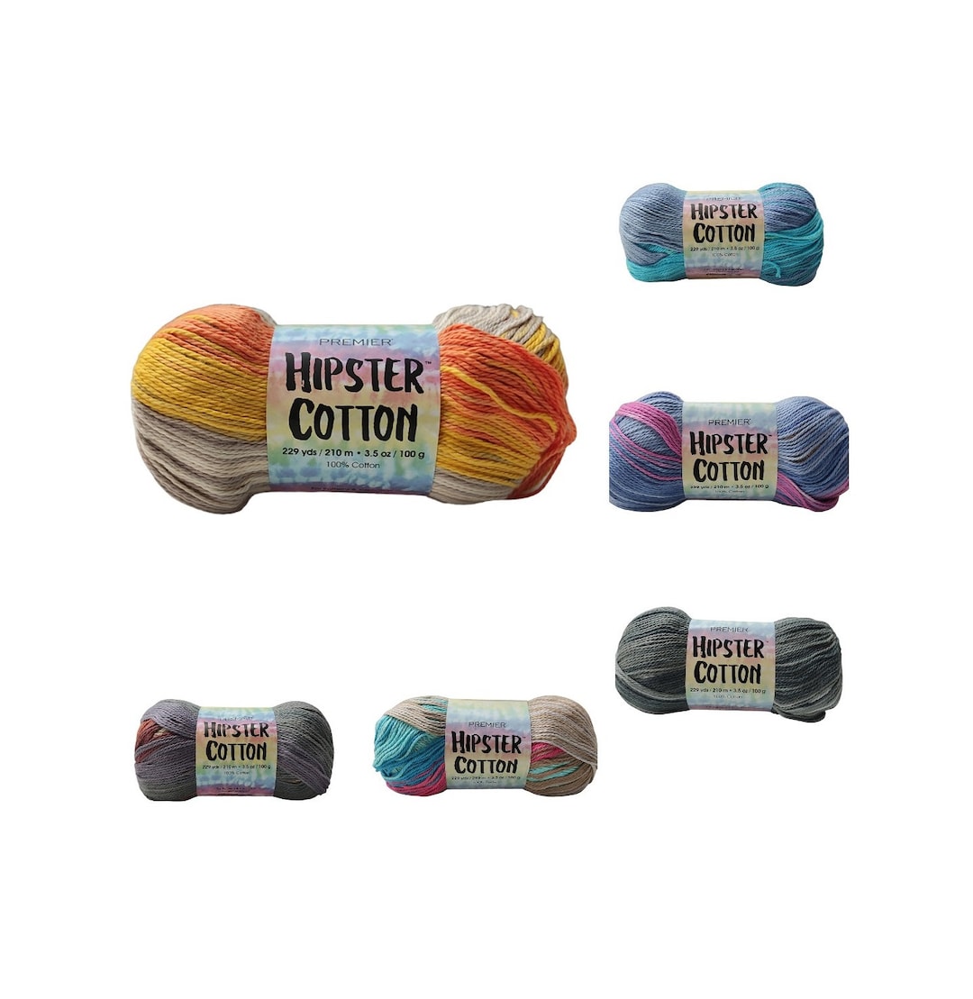 Premier HIPSTER COTTON Yarn 3.5oz 229 Yds Choose Color - Etsy