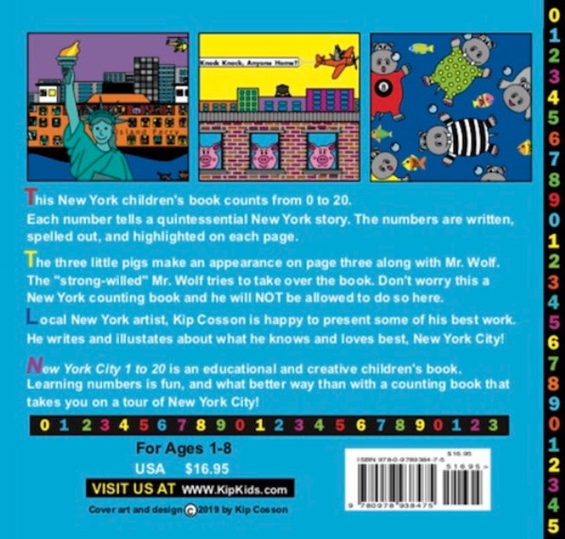 New York City Counting 1 to 20 (zero Too) / Children's Numbers Book ...