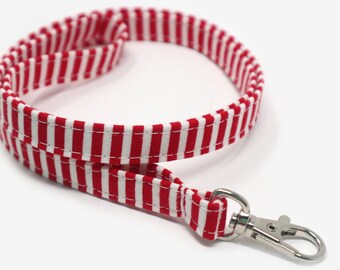 Candy Cane Lanyard | Etsy