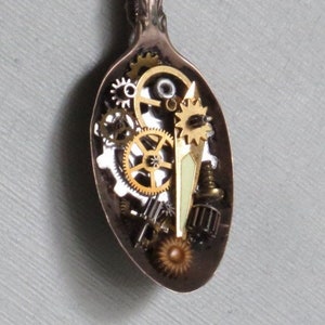 STEAMPUNK SPOON NECKLACE / time Reclaimed /recycled Spoon Necklace ...
