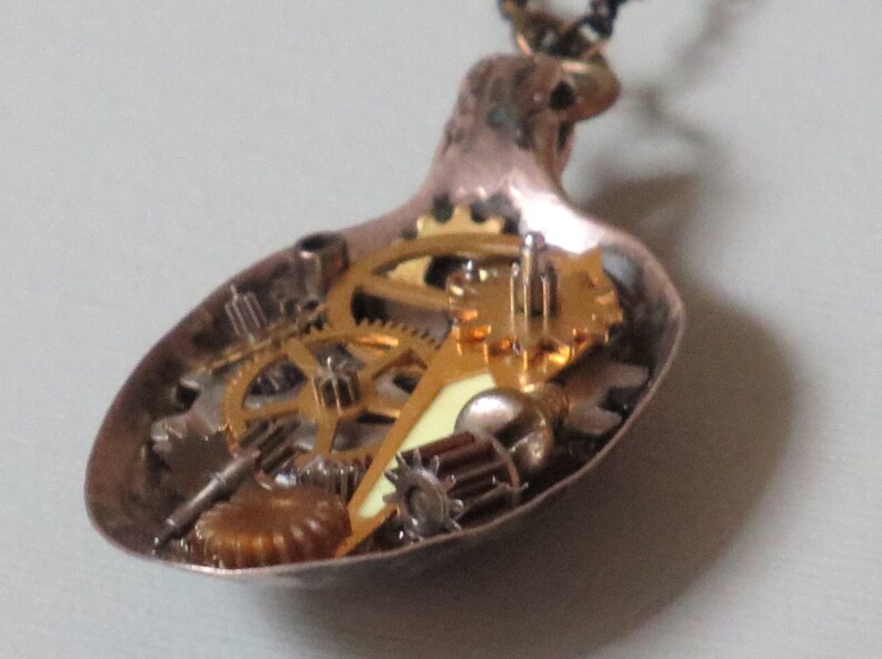 STEAMPUNK SPOON NECKLACE / time Reclaimed /recycled Spoon Necklace ...