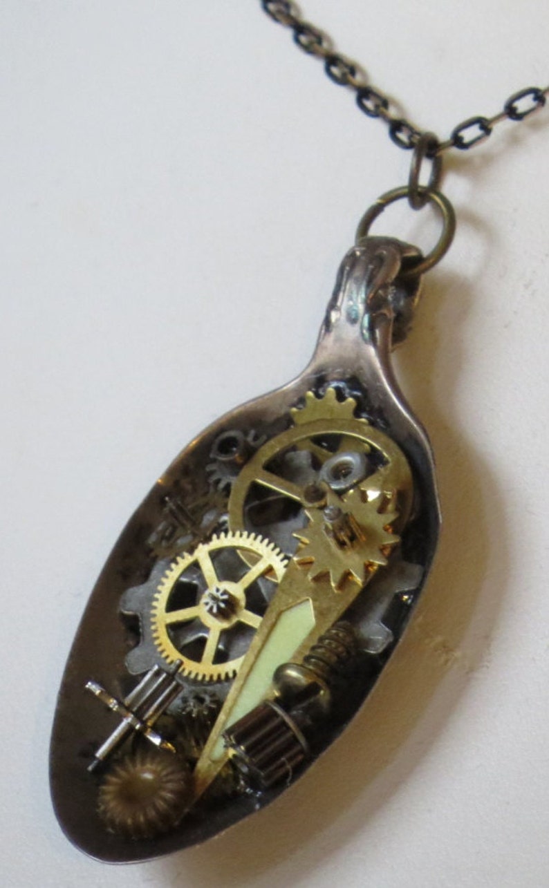 STEAMPUNK SPOON NECKLACE / time Reclaimed /recycled Spoon Necklace ...