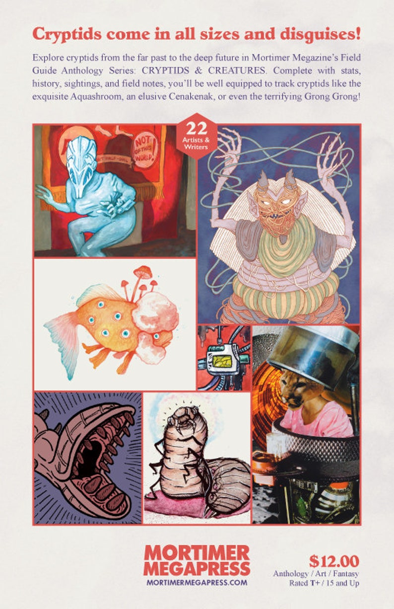 Mortimer Megazine Vol. 1 Field Guide to Creatures and Cryptids - Etsy
