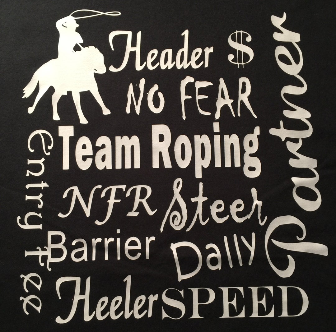 Team Roping T-shirt - Etsy