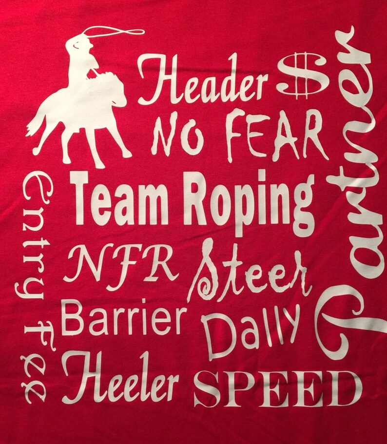 Team Roping T-shirt - Etsy