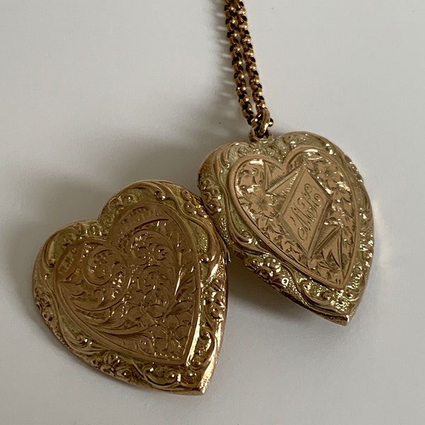 Gold Heart Locket - Etsy