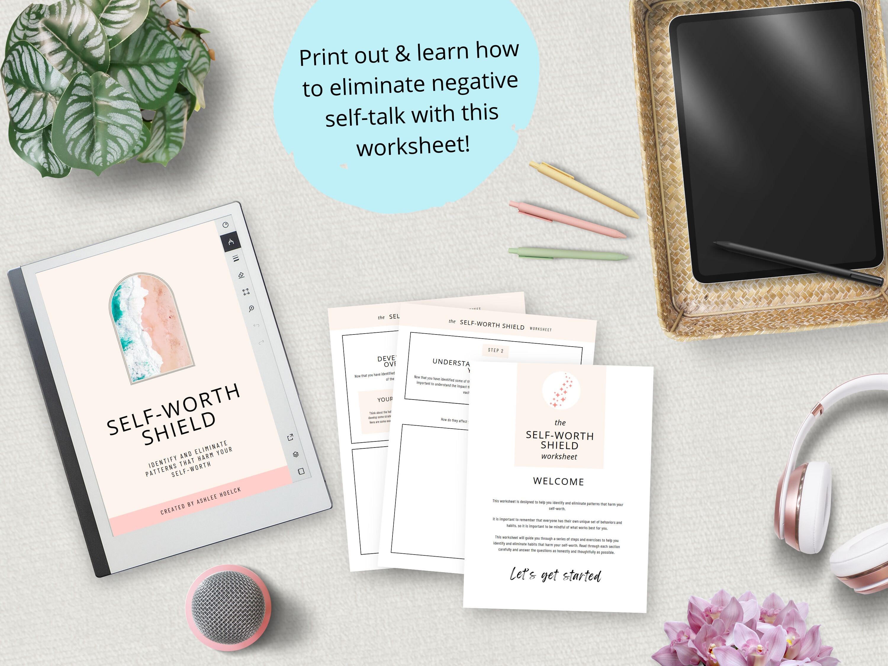 Build Self-worth Worksheet, Printable, Self-esteem, Inner Critic, Women ...