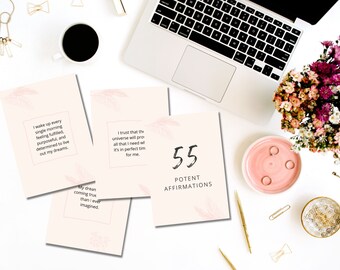 Affirmation Cards Printable, Manifestation Cards, Affirmation Deck, Law ...