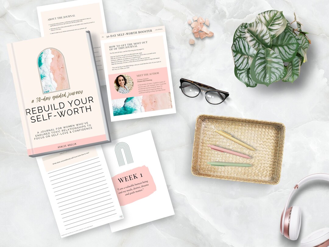 Rebuild Your Self-worth A 30-day Guided Journal Digital Download Guided ...