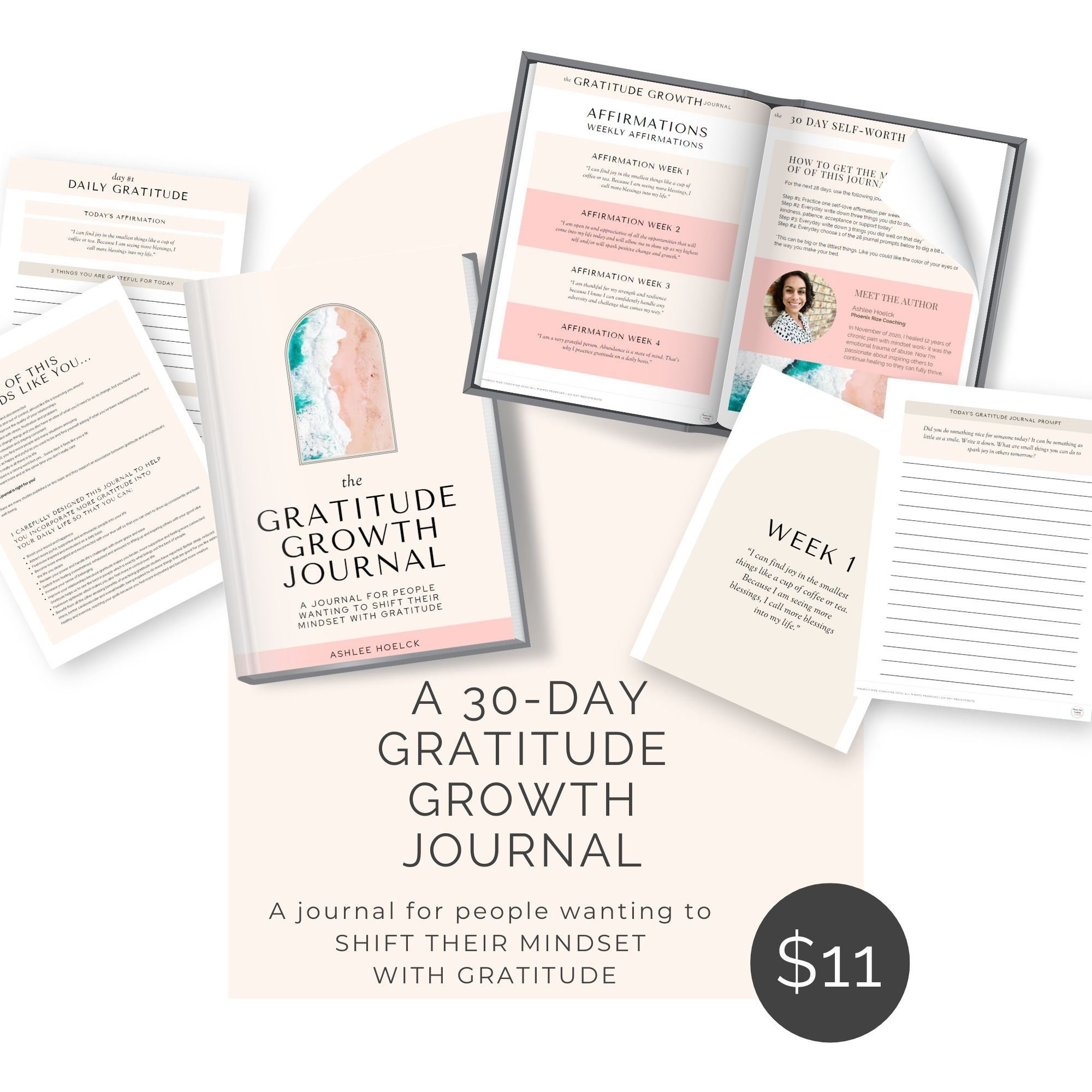 A 30-day Gratitude Growth Journal Digital Download Guided Journaling ...