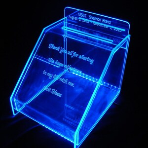 LED Glowing Gift Card Box ...10 W X 12 H ... With Personalized ...