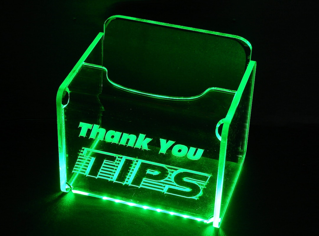LED Glowing Tip Box Scanline Font-standard Engraving - Etsy