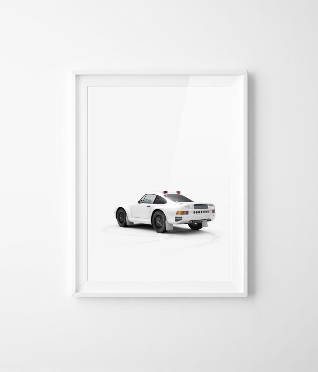 Porsche 959 Rear - Stamped - Unframed - Etsy