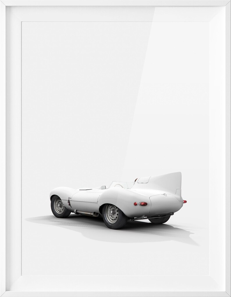 Jaguar D-type Rear Stamped Unframed - Etsy