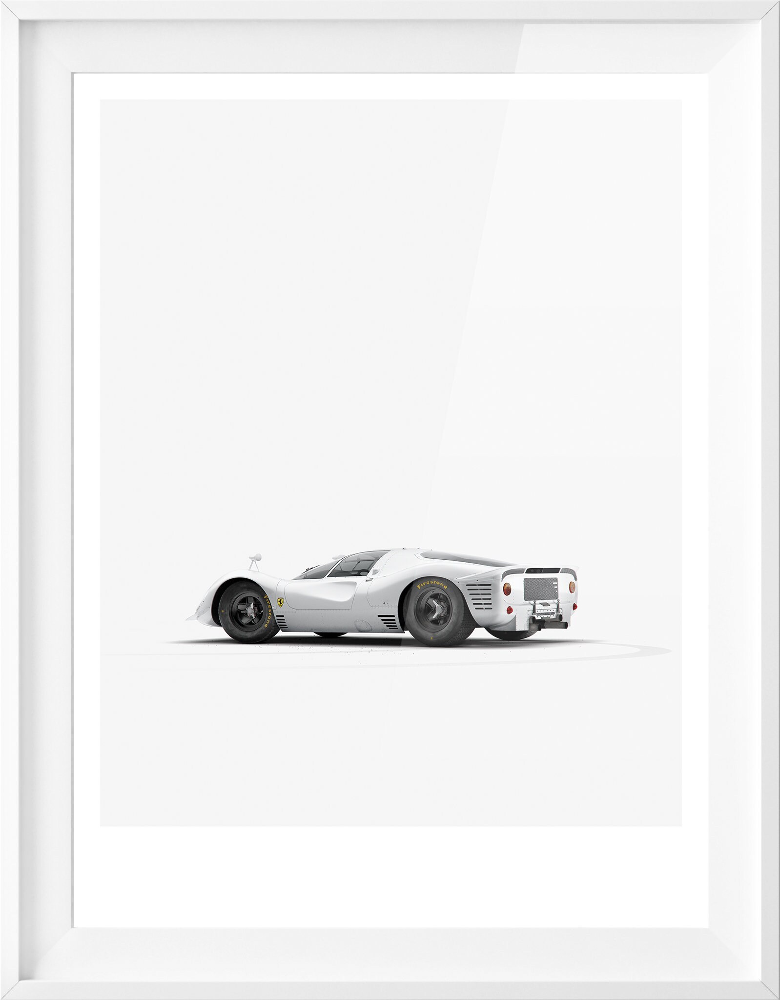 Ferrari 330 P4 Rear - Stamped - Unframed - Etsy