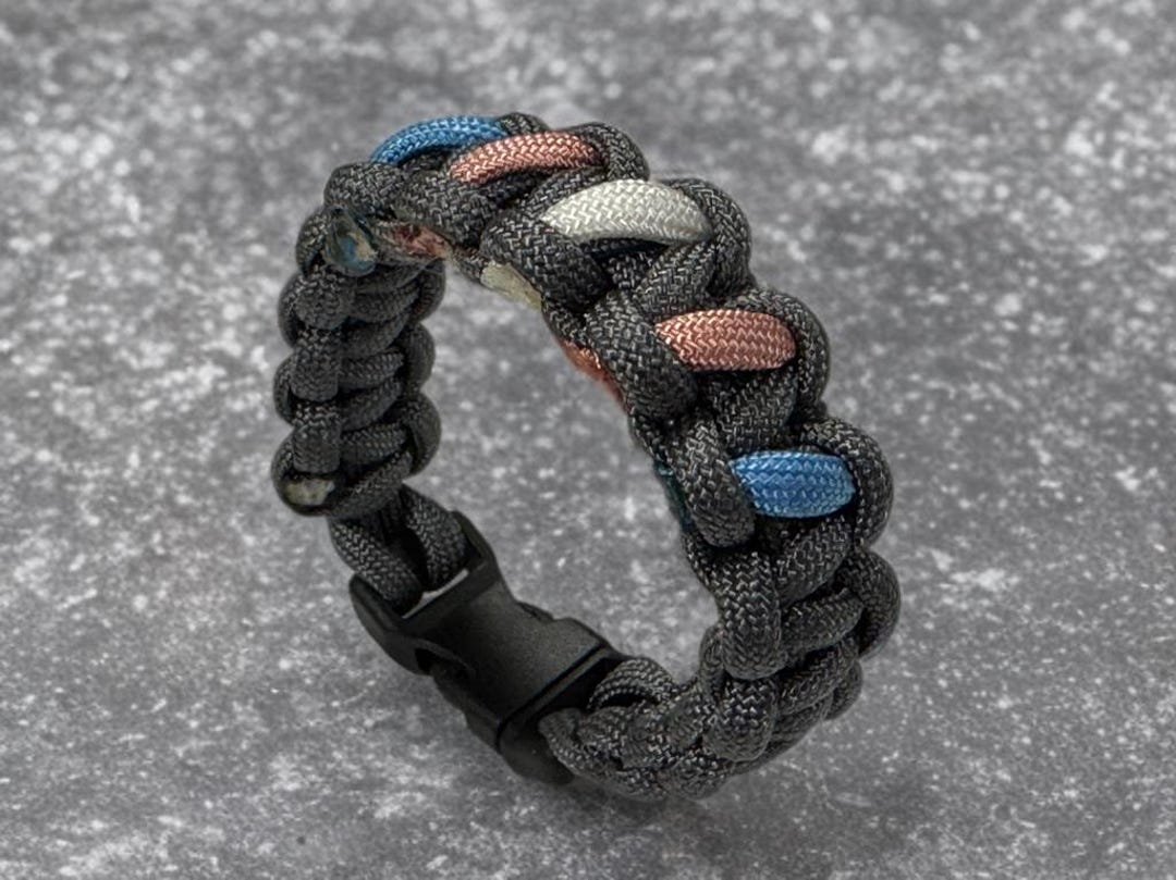 Trans Pride Flag Paracord Bracelet - Etsy