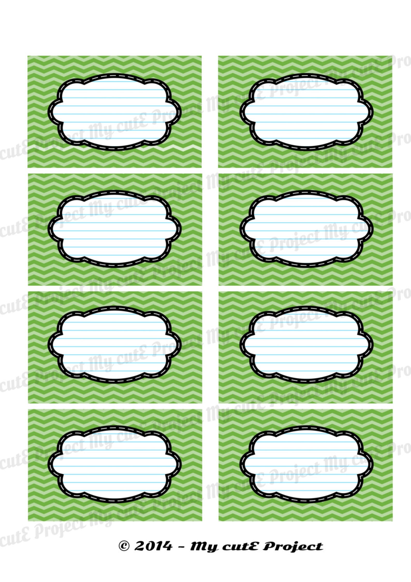 12 GIFT LABELS Printable CHEVRON Instant Download 3 - Etsy