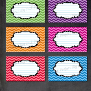 12 GIFT LABELS Printable CHEVRON Instant Download 3 - Etsy