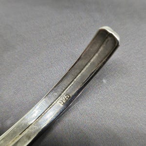Double Wave Bangle Bracelet Open Wave Cuff Bravelet 925 Sterling Silver ...
