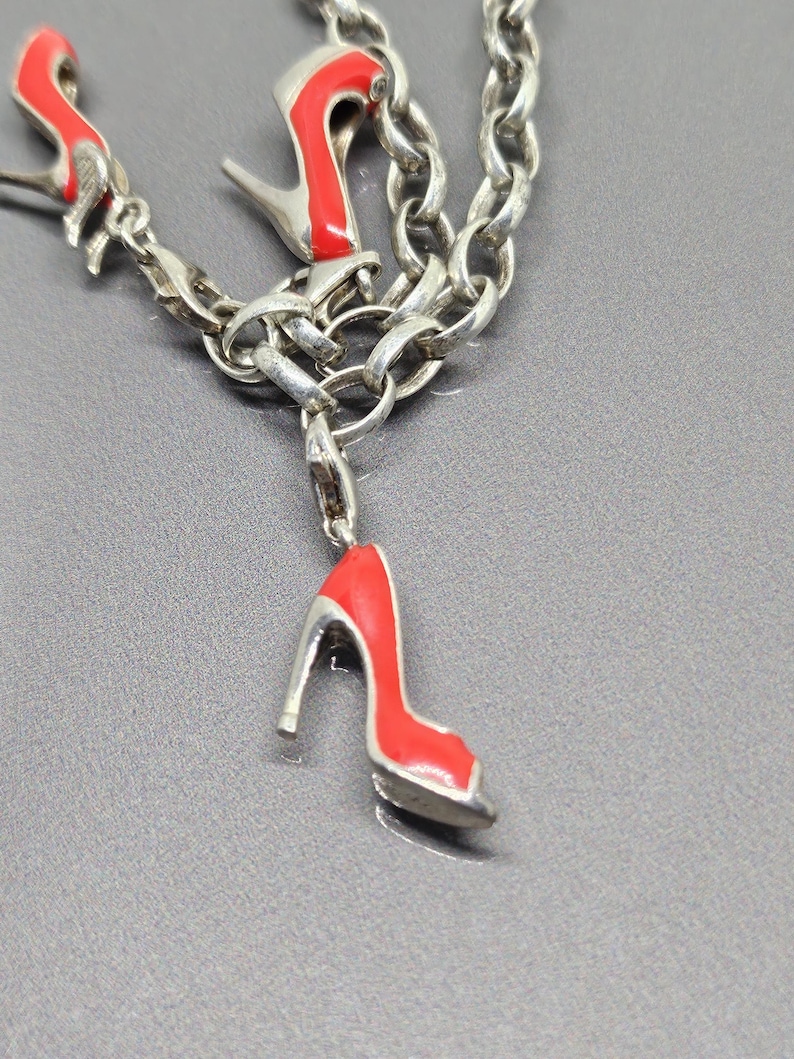 Thomas Sabo Red Enamel High Heel Shoe Dangle Winged High Heel Shoe ...