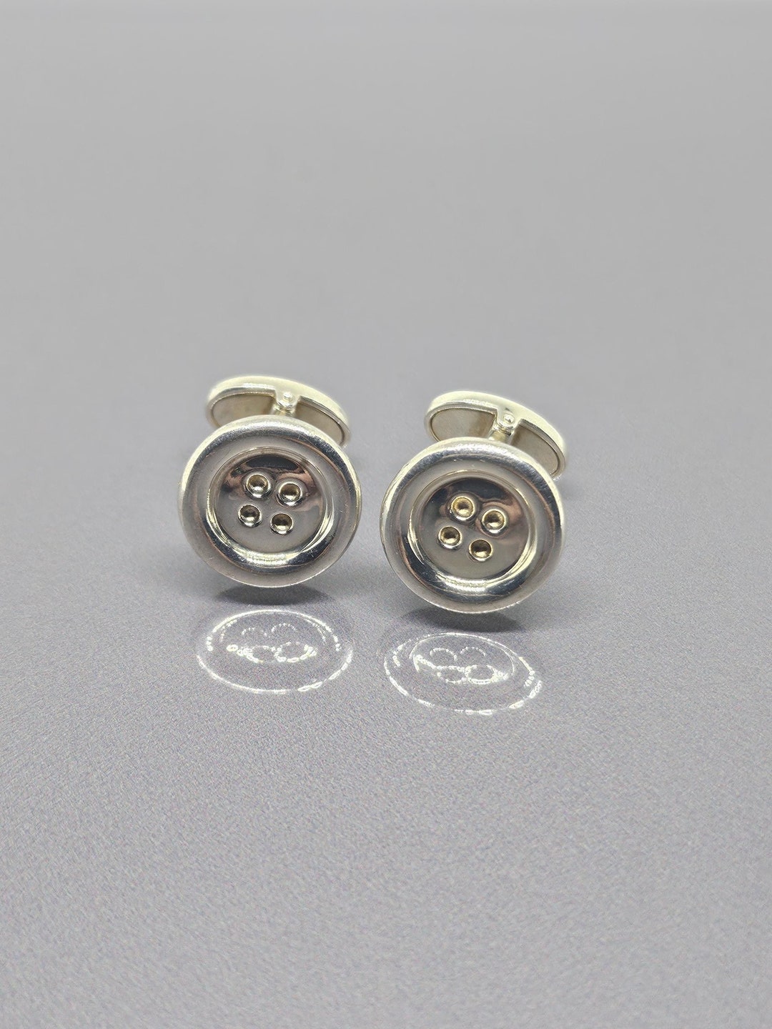 LINKS OF LONDON Button Cufflinks Whale Back Cufflinks Round Cufflinks ...