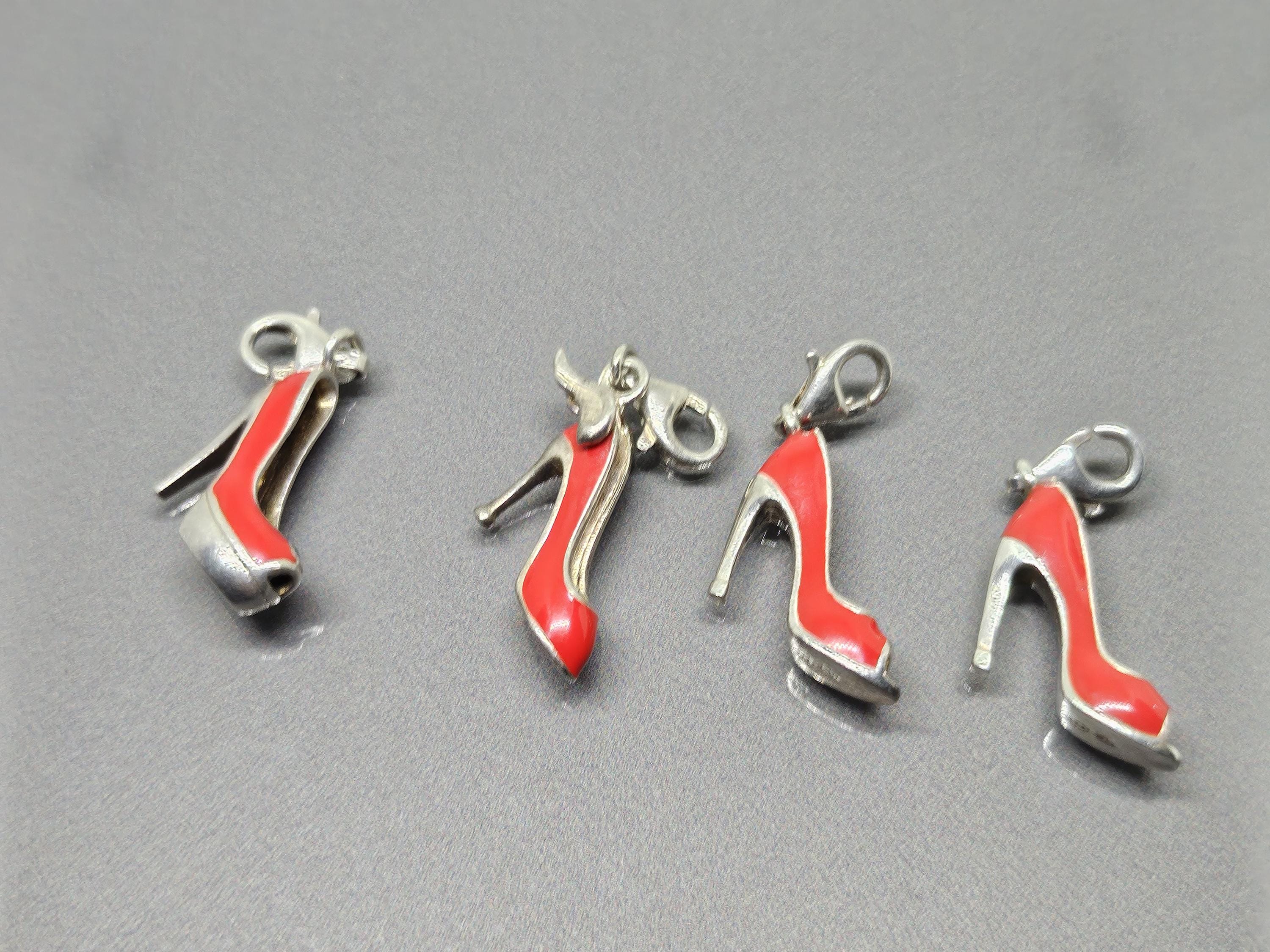 Thomas Sabo Red Enamel High Heel Shoe Dangle Winged High Heel Shoe ...
