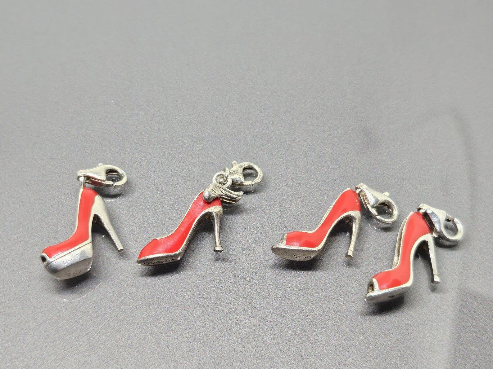 Thomas Sabo Red Enamel High Heel Shoe Dangle Winged High Heel Shoe ...