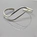 Double Wave Bangle Bracelet Open Wave Cuff Bravelet 925 Sterling Silver ...