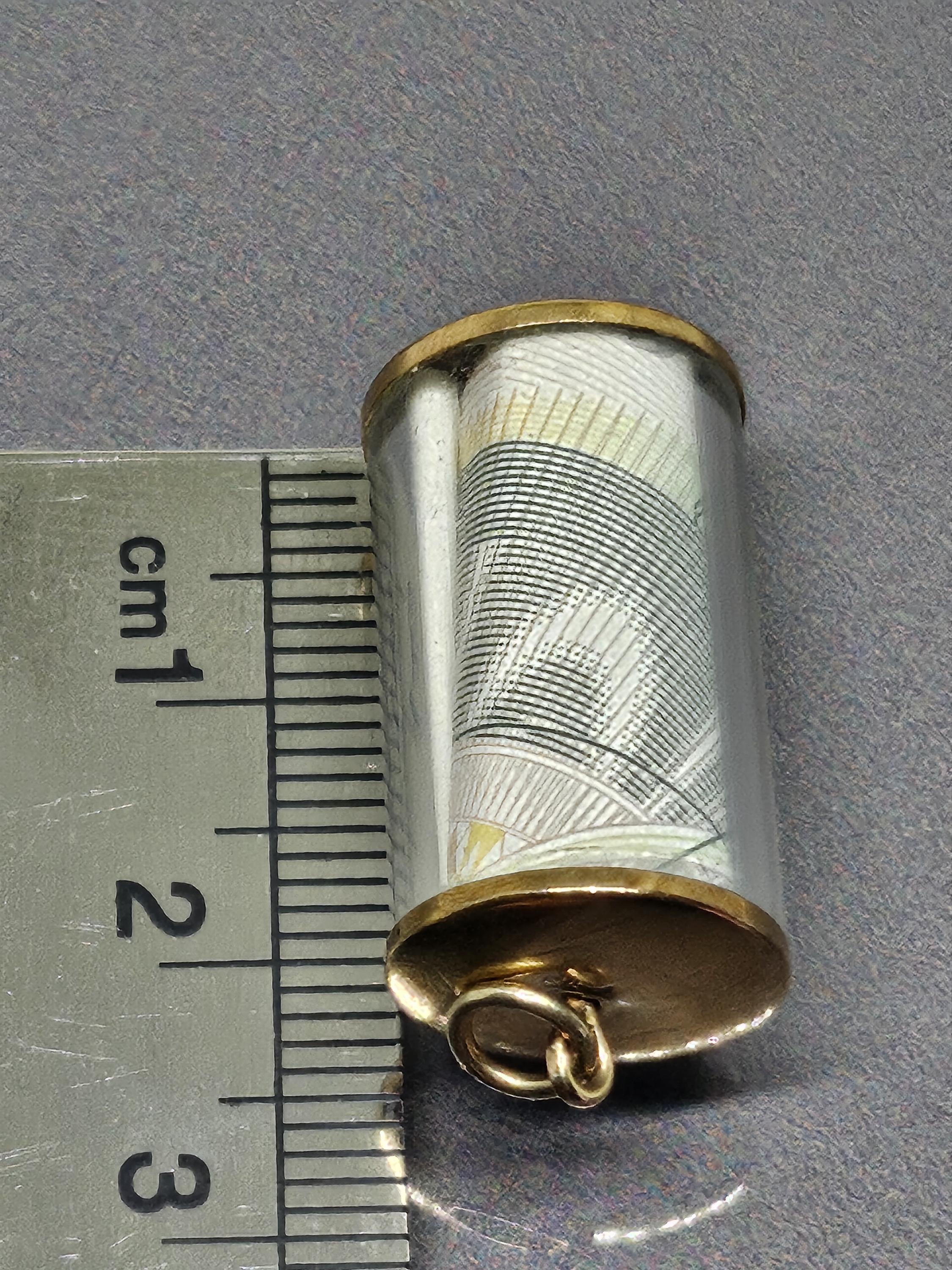 Vintage Cylindrical One Pound Note, in Emergency Money Charm, One Pound ...