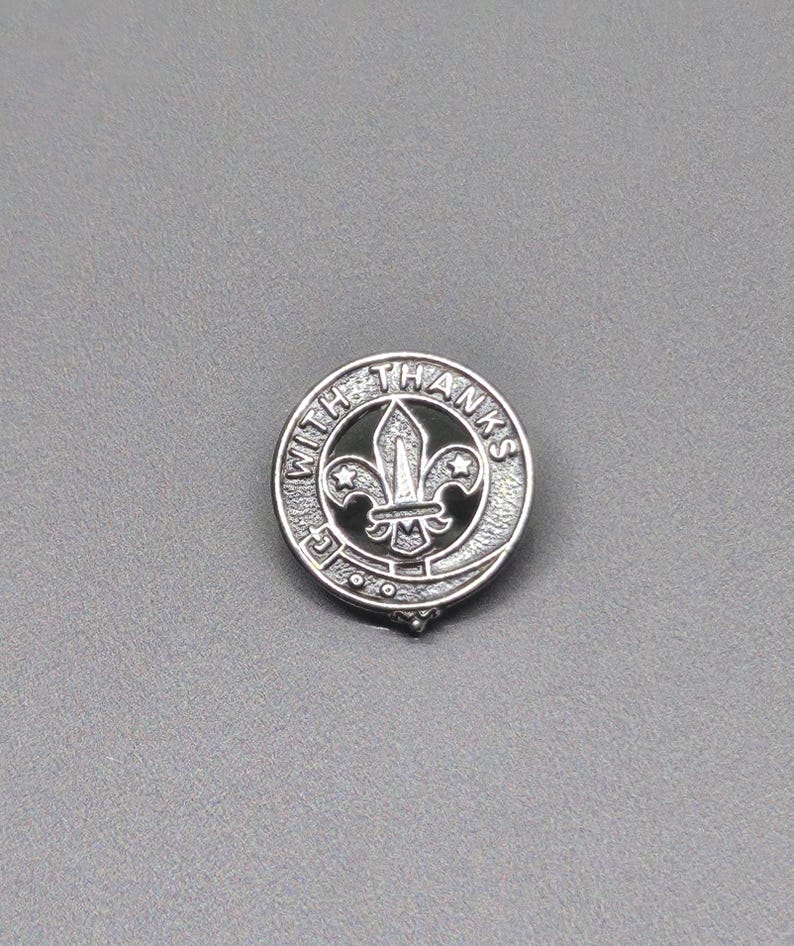 Antique Scouts With Thanks Badge 1973 Daniel George Collins DGC ...