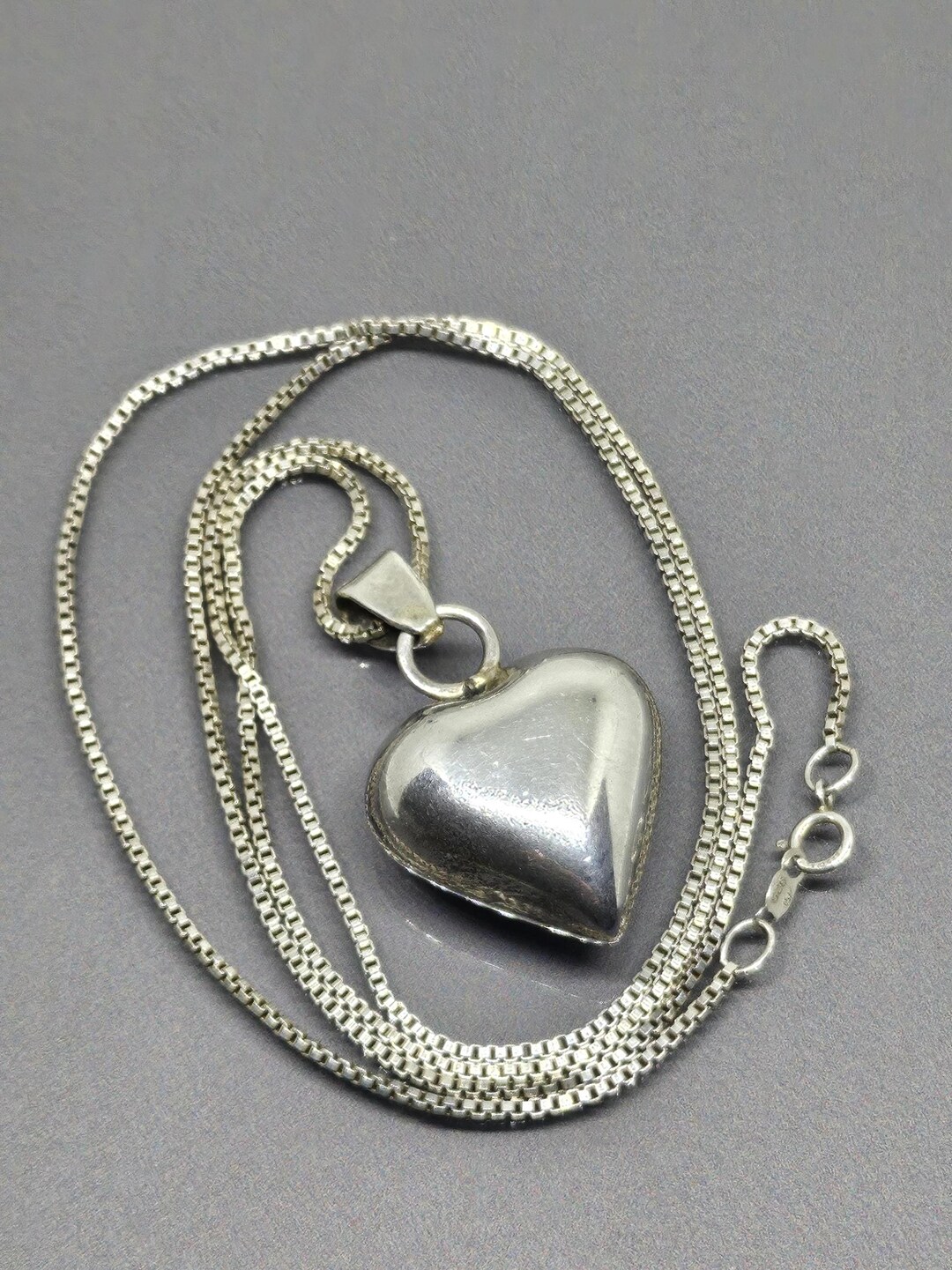 Vintage Harmony Bell Pendant Heart Chime Heart Pendant Necklace 925 ...
