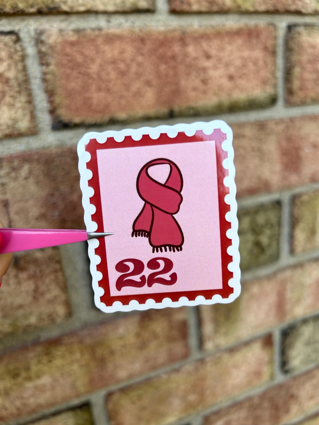 Red Album Swift Stamp Vinyl Sticker, Water Resistant - Etsy